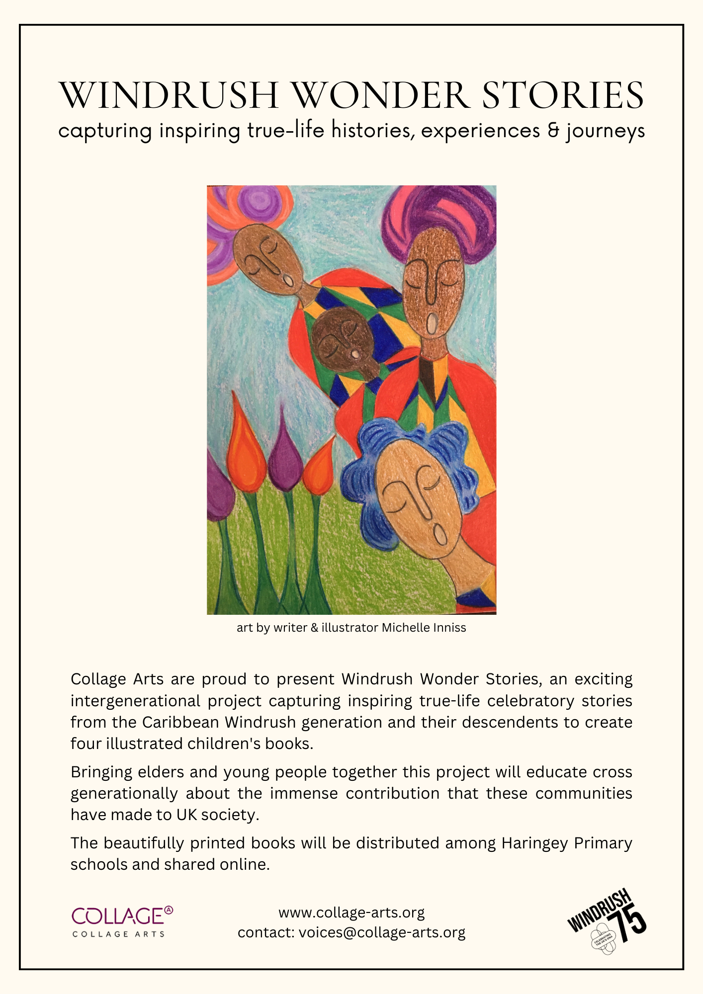 Windrush Wonder Stories - Collage Arts